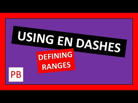 Which Type of Dash Should I Use in Date, Number and Time Ranges? - YouTube