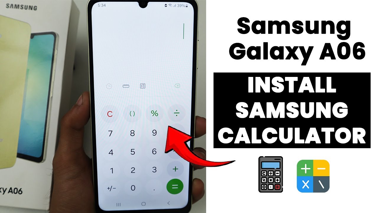 How to Install Samsung Calculator In Samsung Galaxy A06 - YouTube