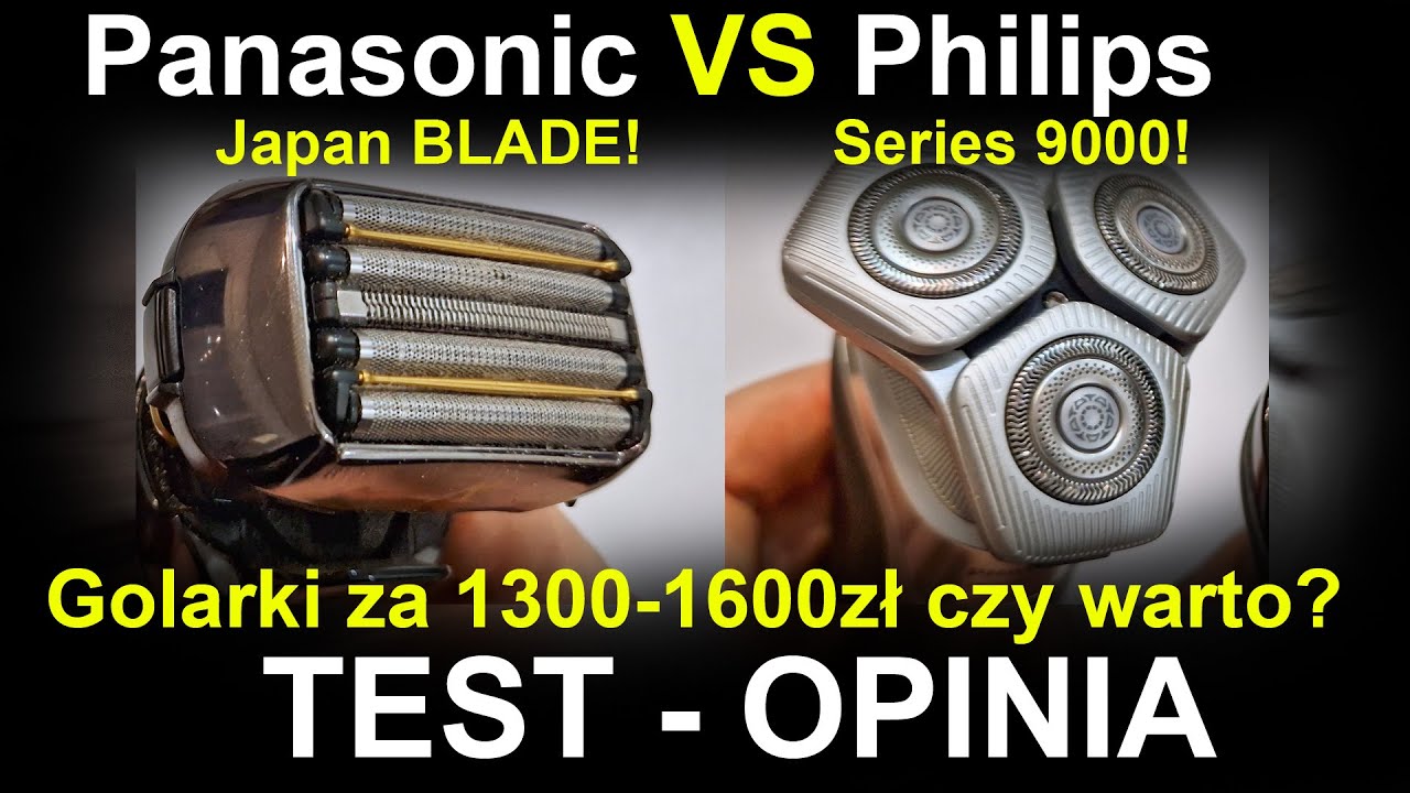 Golarki Panasonic Japan Blade vs Philips Series 9000 test opinia - YouTube