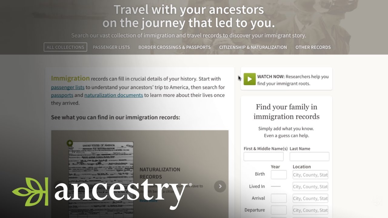 Start Searching Immigration Records for Your U.S. Ancestors | Ancestry ...