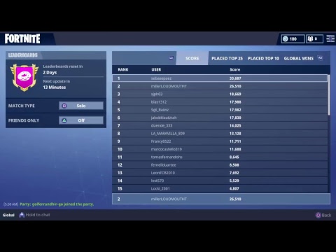 How to check how your stats on solo show down-Fortnite Battle Royale ...