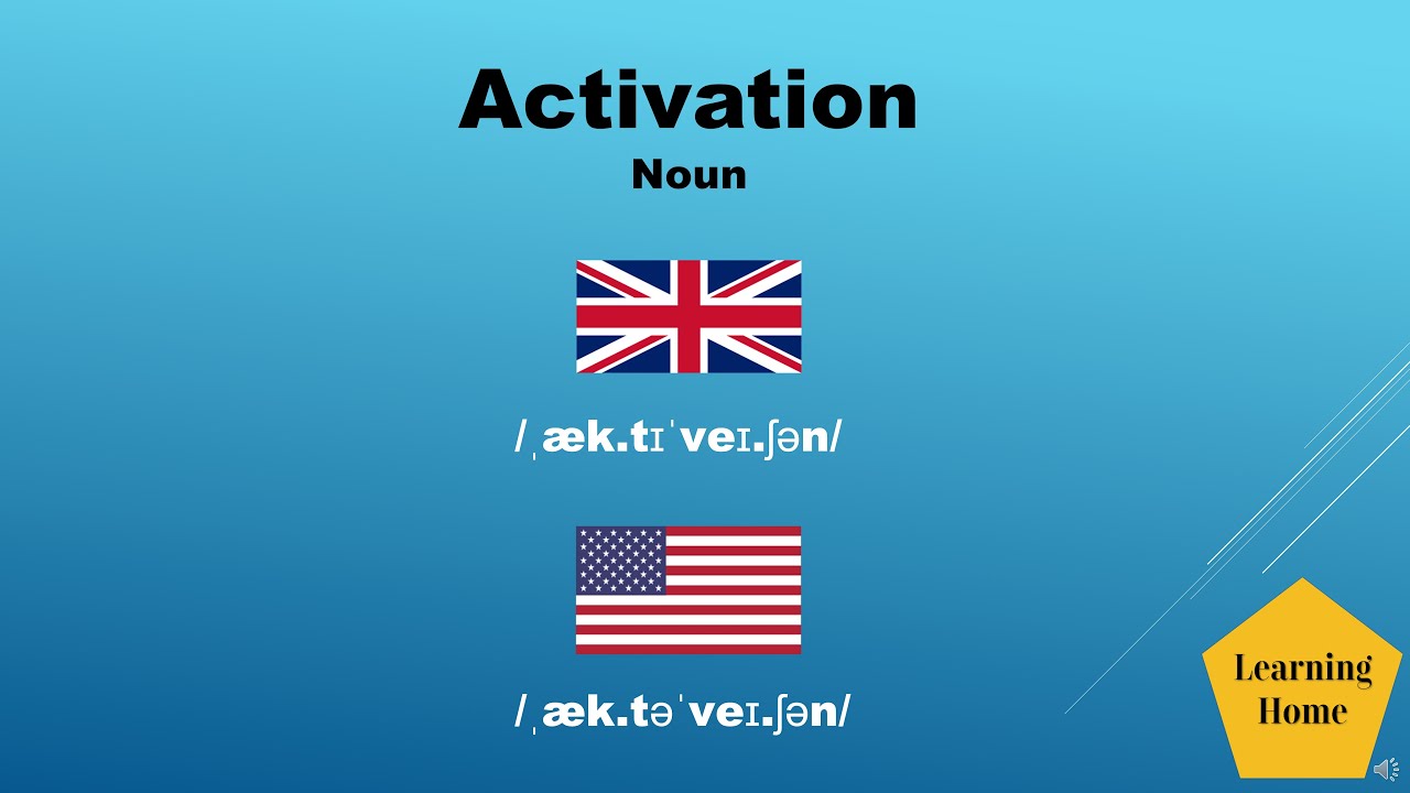 Activation meaning pronunciation and synonyms #Shorts - YouTube