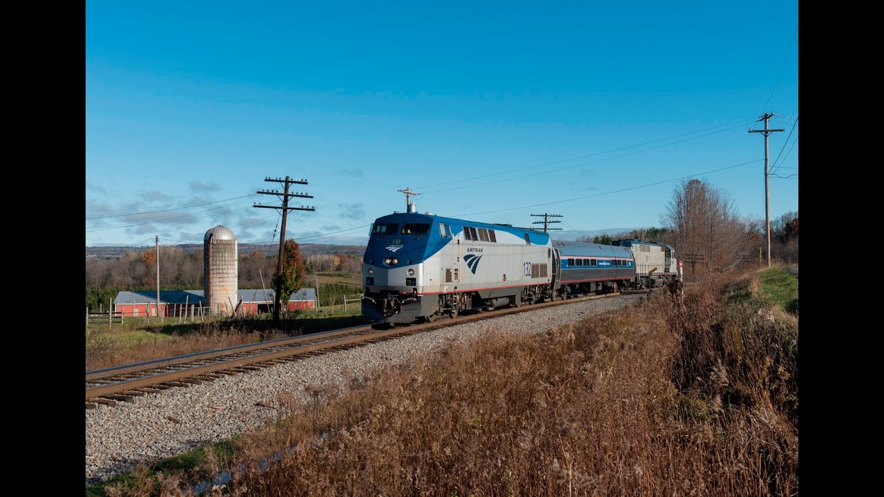 Chasing Amtrak 839 the Elmira Special on the D&H Delanson to ...