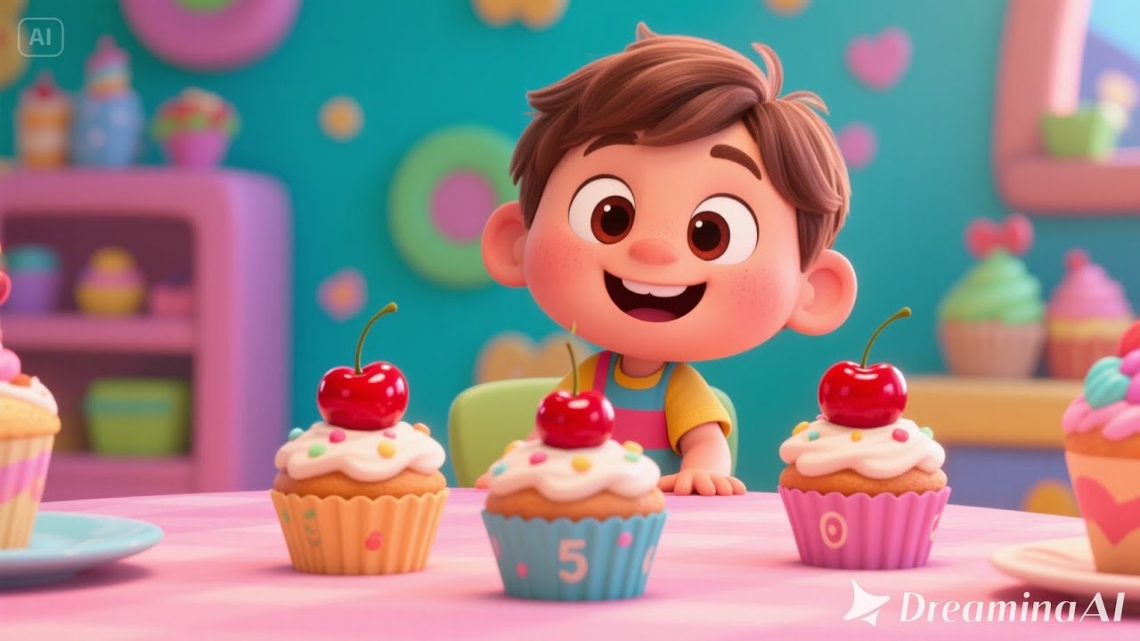 Count the Cupcakes on the Table | Sweet Counting Song for Kids | Fun ...