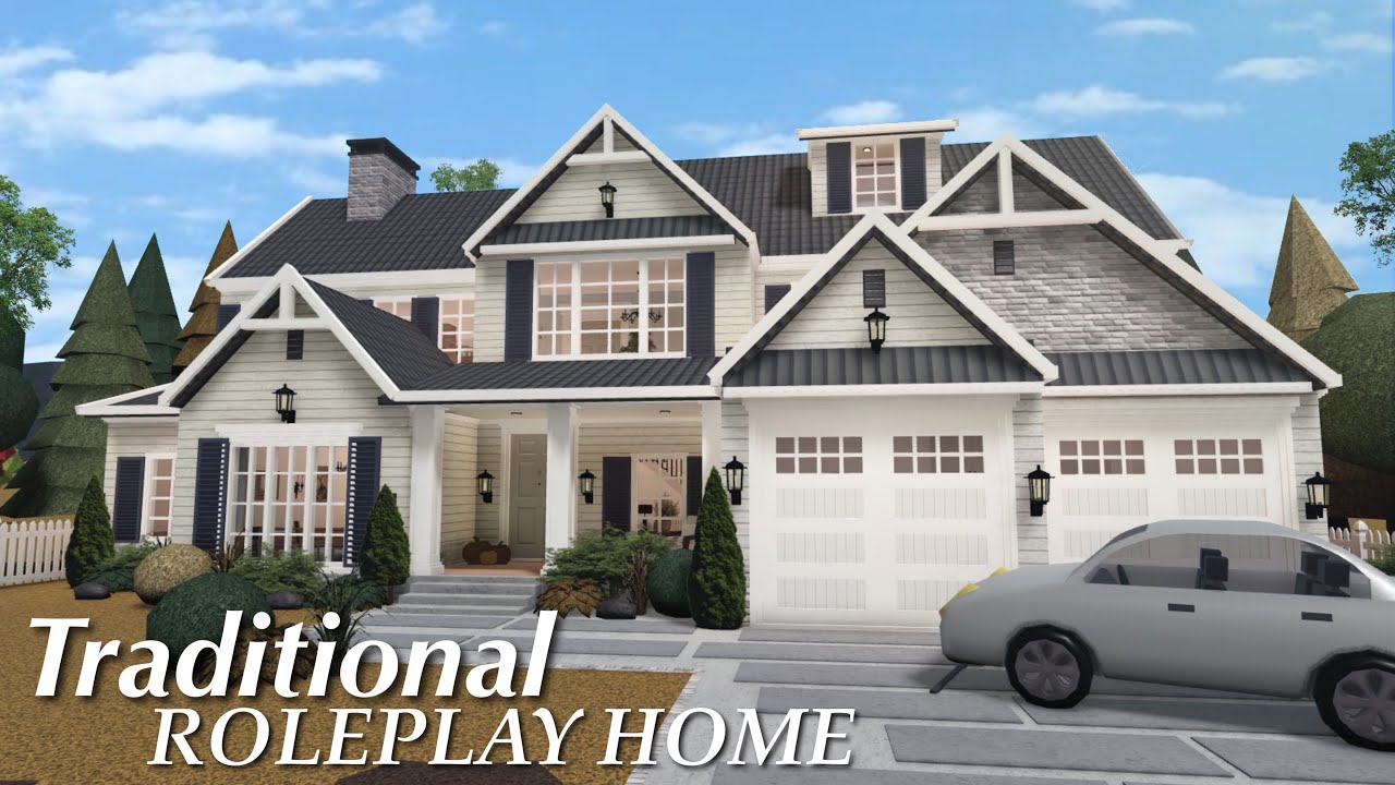 Bloxburg: Traditional Roleplay Home | Roblox Bloxburg | Speedbuild ...