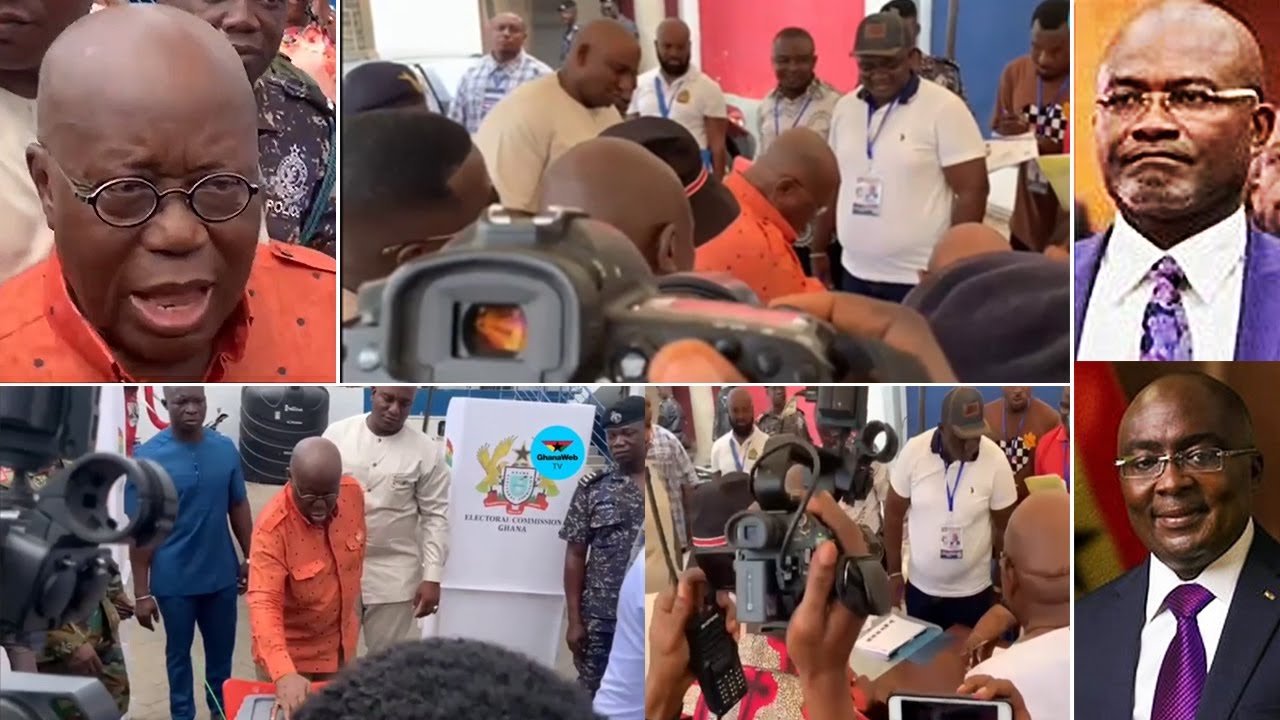 CAMERA CAPTURES 🤯 NANA AKUFFO ADDO'S VOTE CAST AND WHO HE VOTED FOR 😱 ...
