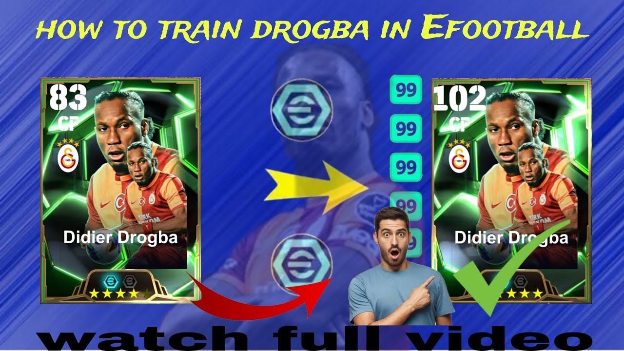 HOW TO TRAIN DROGBA IN EFOOTBALL💥|FULL TRAINING GUIDE. - YouTube