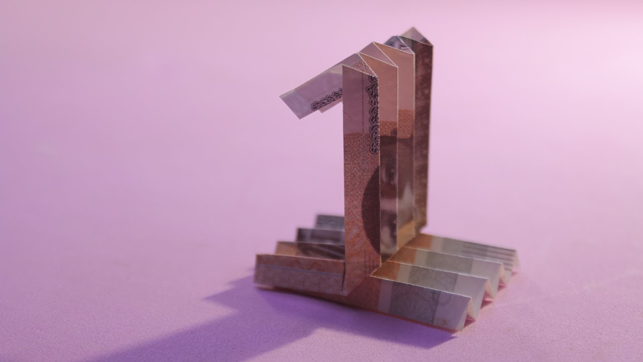 Demo number 1 3d - origami money vietnam - YouTube
