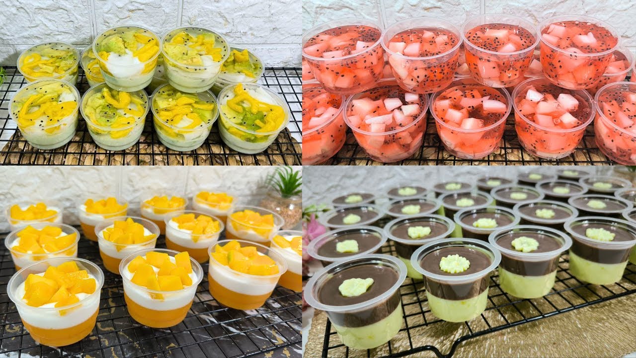 4 Resep Puding Cup Cocok Untuk Jualan & Isian Snack Box - YouTube