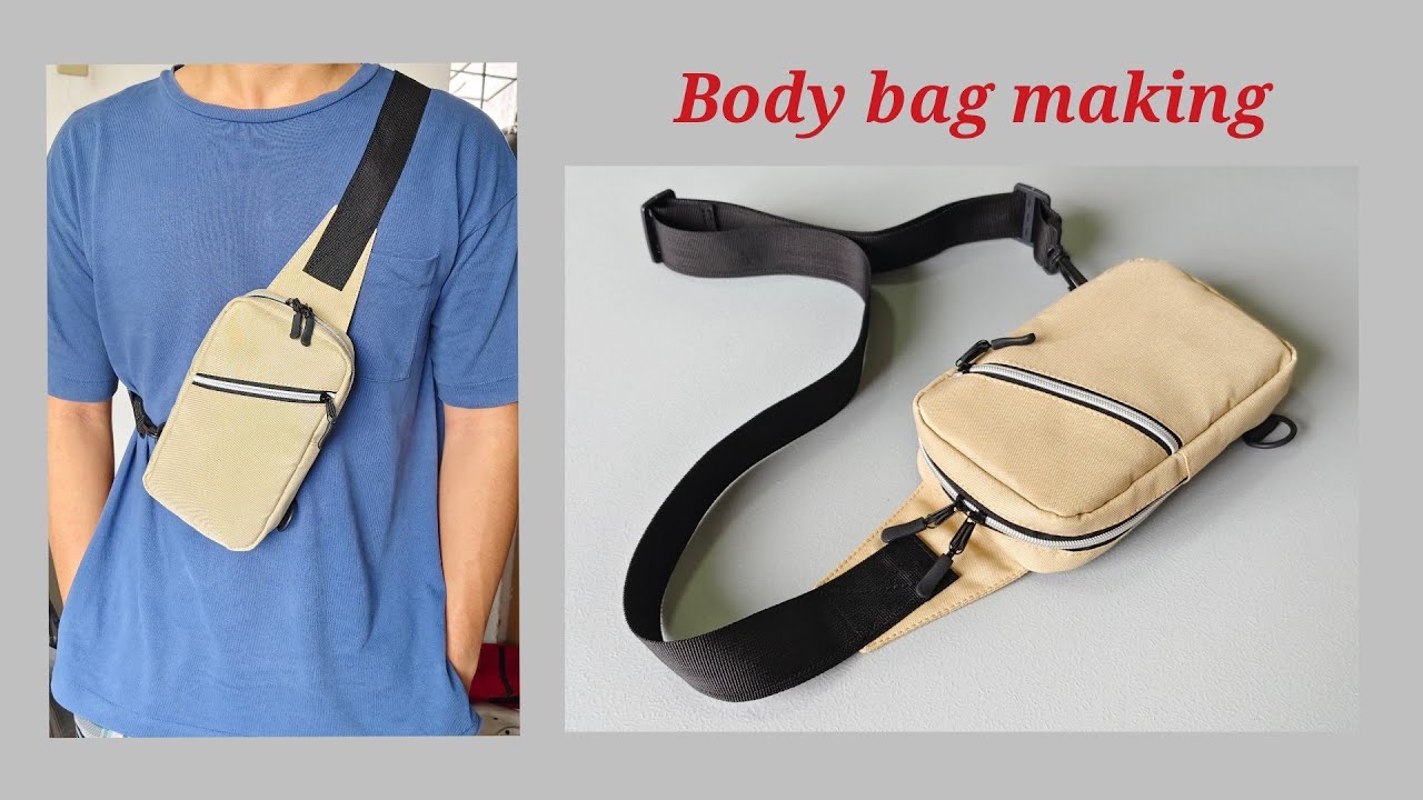 ☀Body bag Making at home sewing tutorial - YouTube