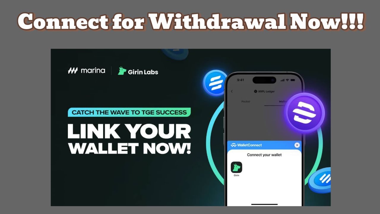 Marina Protocol Update: How to connect your Girin Wallet (1 xrp) - YouTube