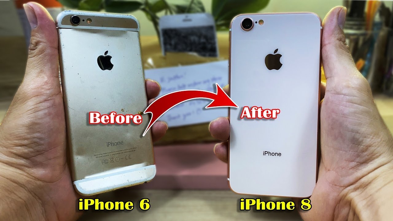 I Turn Destroyed iPhone 6 into an iPhone 8 | Restoration Broken Phone - YouTube