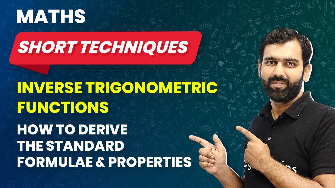 How To Derive The Standard Formulae & Properties Short Technique | IIT ...