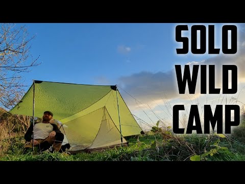 Solo Wild Camping | 3f ul Shanjing 2 | Camping on a budget | Coastal Tarp Camp