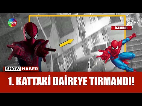 Hırsız değil sanki örümcek adam!