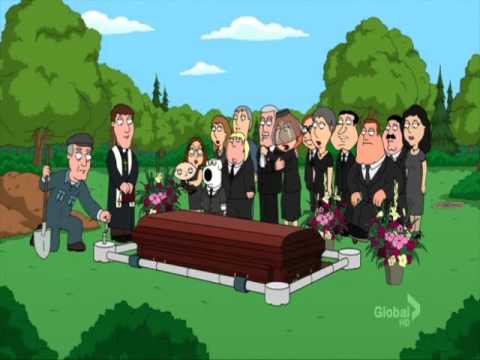 family guy - peter's funeral - YouTube