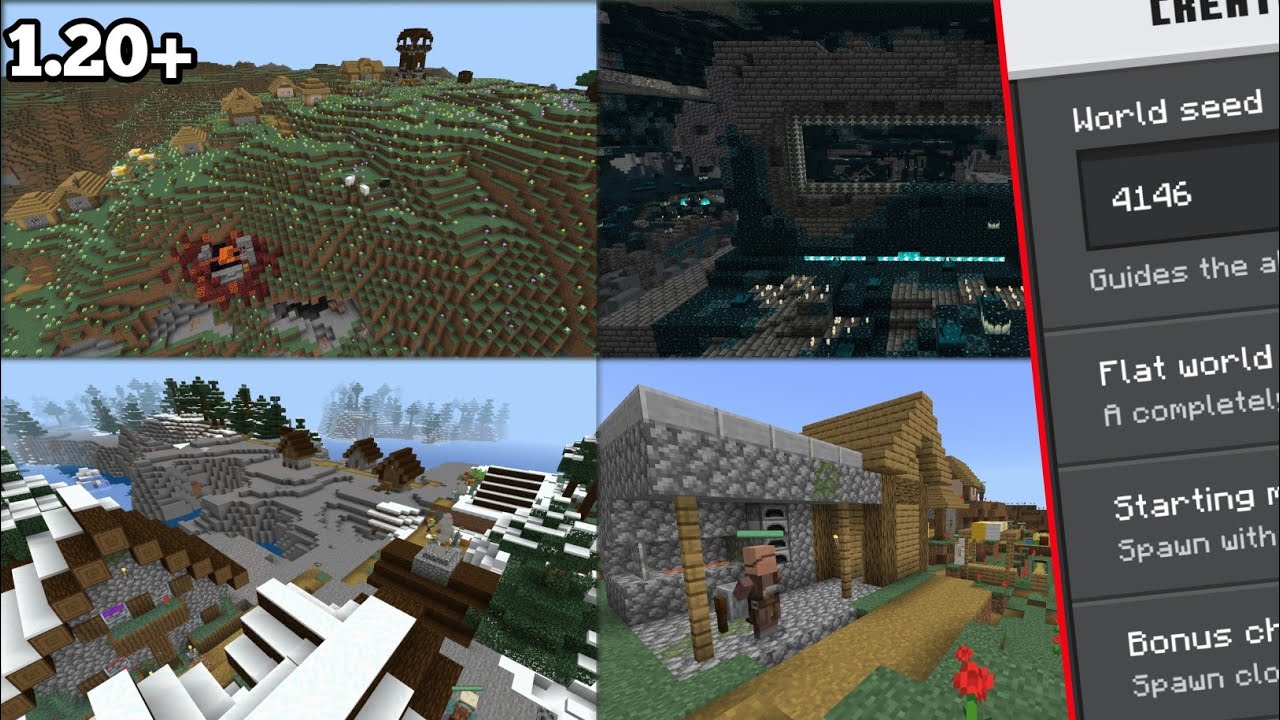 MINECRAFT TOP 3 BEST SEEDS FOR MEADOW BIOME ( Minecraft Bedrock/Pe ...