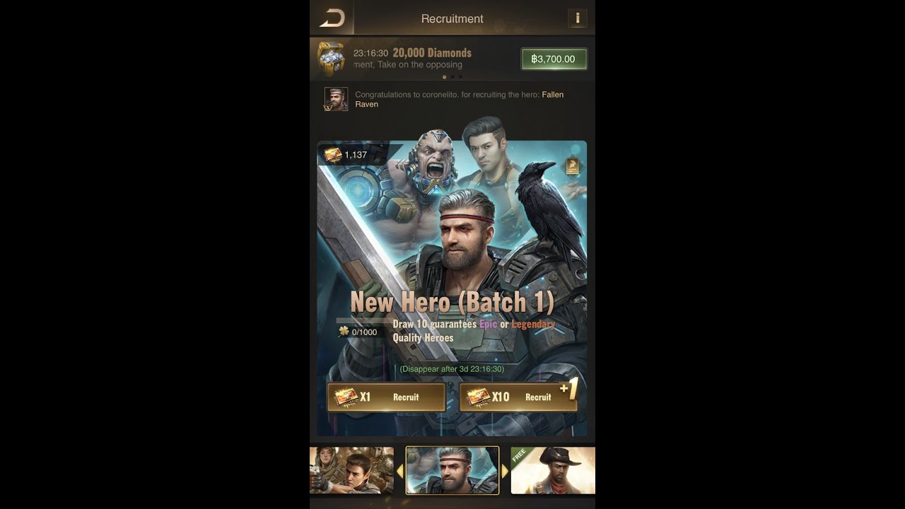 How many tickets for full Fallen Raven - YouTube