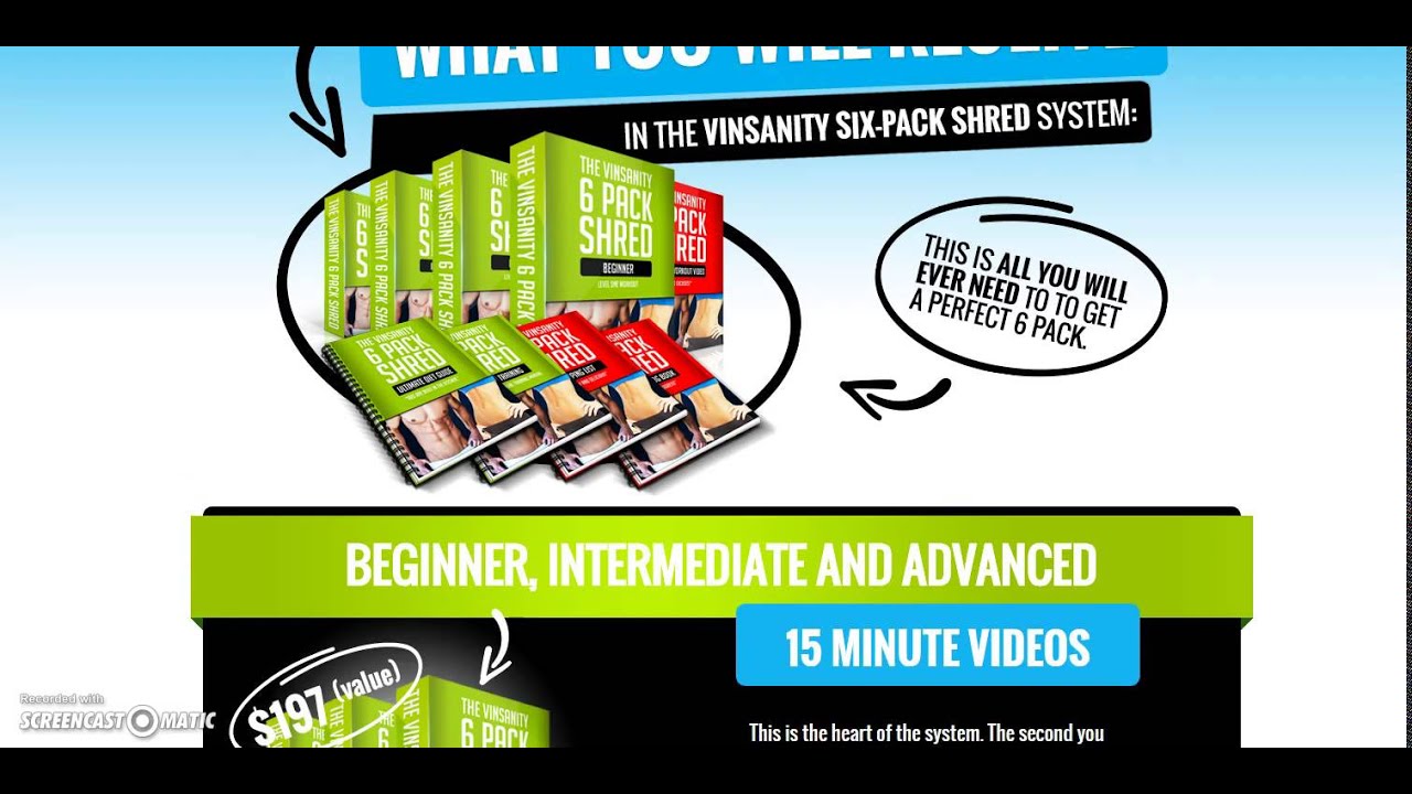 Vinsanity Six Pack Shred REVIEW - YouTube