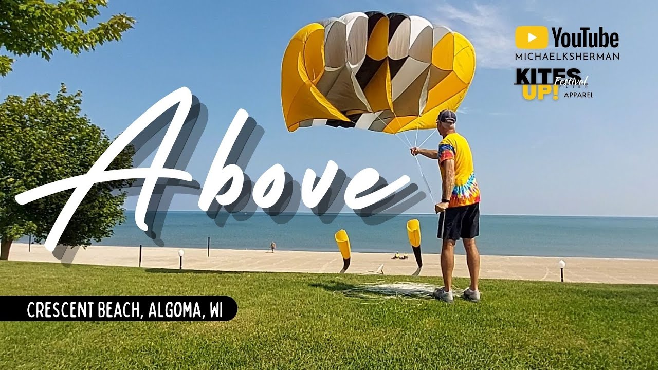 Kite Flying On Crescent Beach, Algoma, WI - YouTube