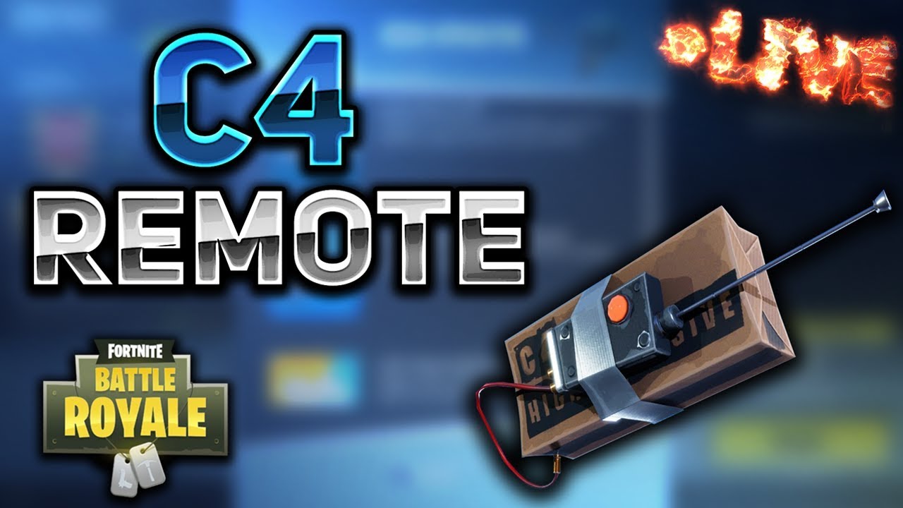 NEW C4 EXPLOSIVE REMOTE! - Fortnite Battle Royale LIVESTREAM - YouTube