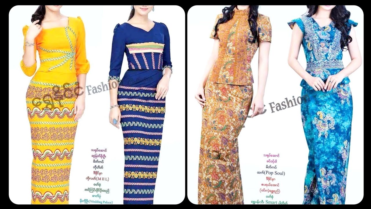Greatest and so beautiful Myanmar dresses collection and Burma dresses ...