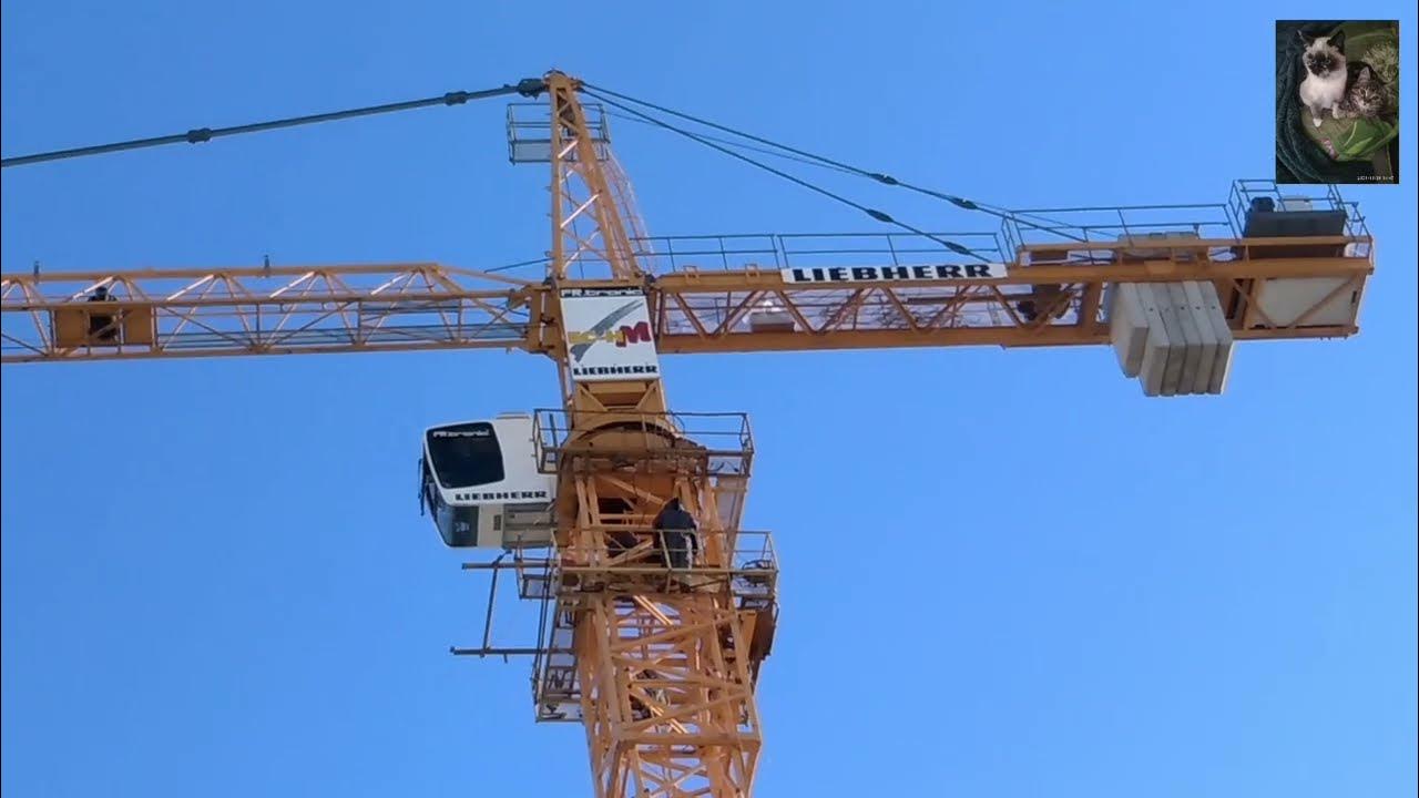 Часть 2 На высоте Как поднимает себя башенный кран Liebherr 154hm6