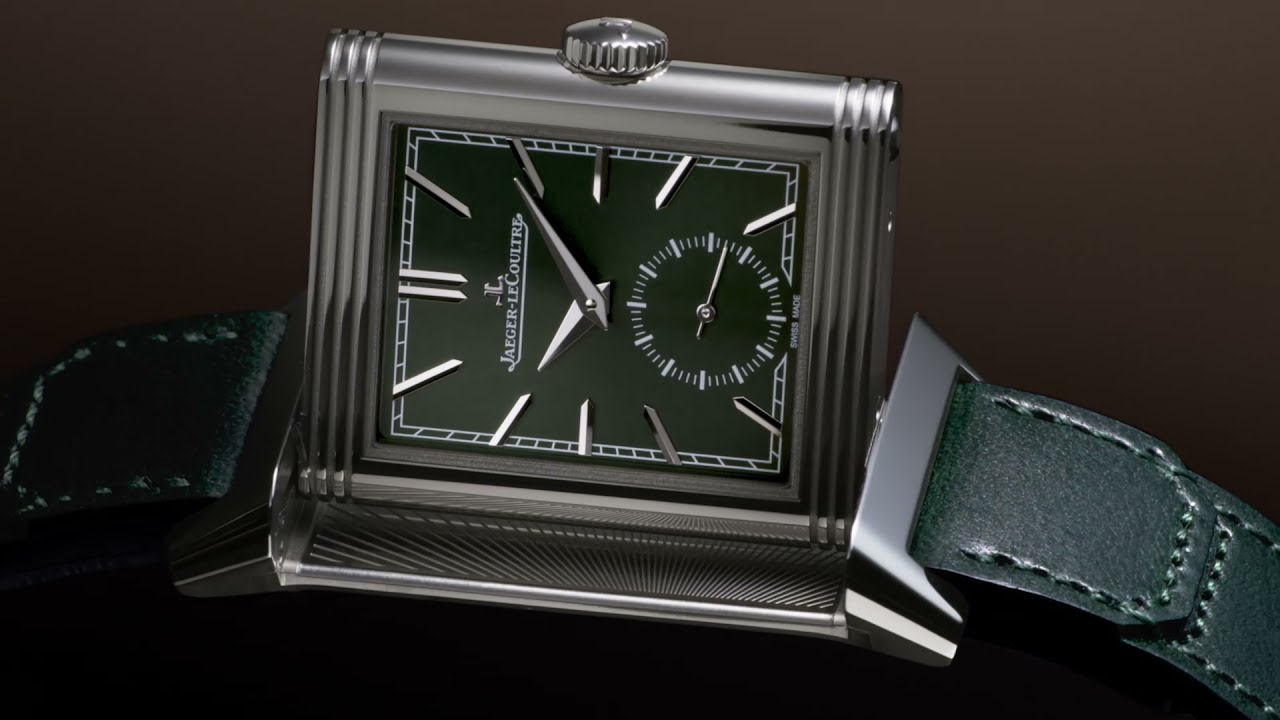 The New Jaeger-LeCoultre Reverso Tribute Small Seconds Green Dial - YouTube