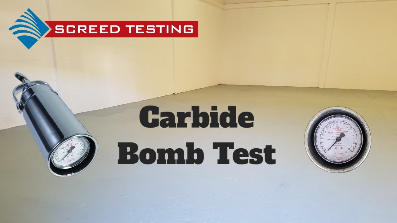 Carbide Bomb Test 👉Testing your screed moisture content with the ...