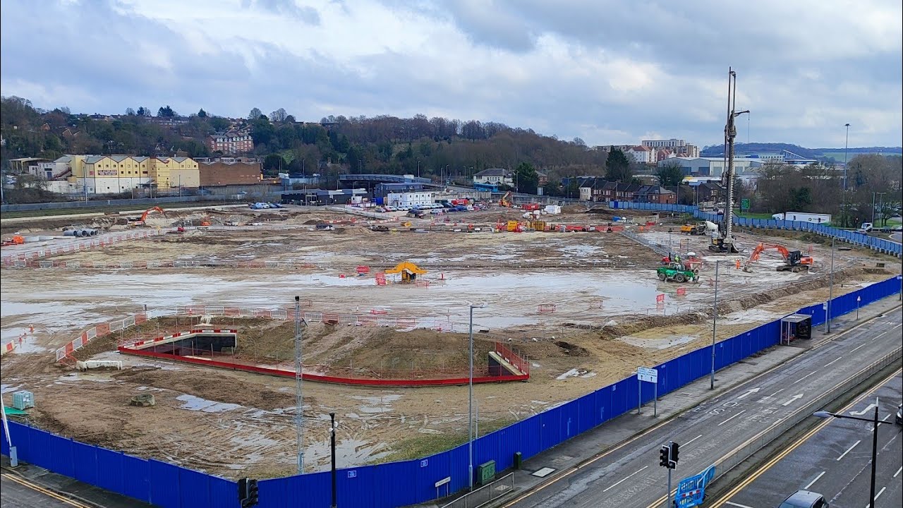 Luton Town FC Power Court Stadium Build Monday 9th Feb 2026 - YouTube