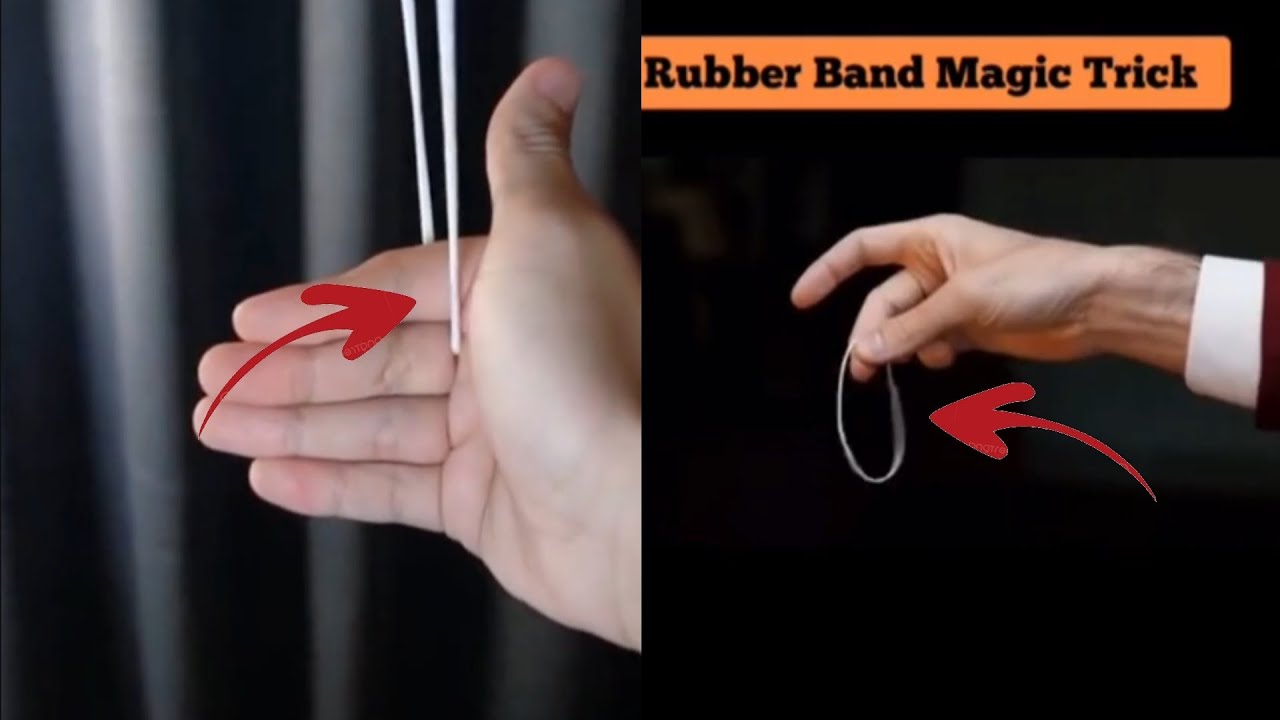 The strangest amazing magic trick with rubber bands, part 59 - YouTube