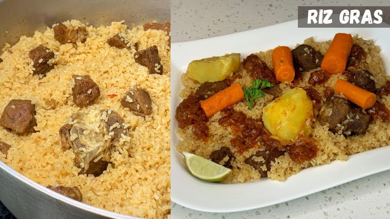 Riz Gras Recipe - Riz Gras à la Viande - YouTube