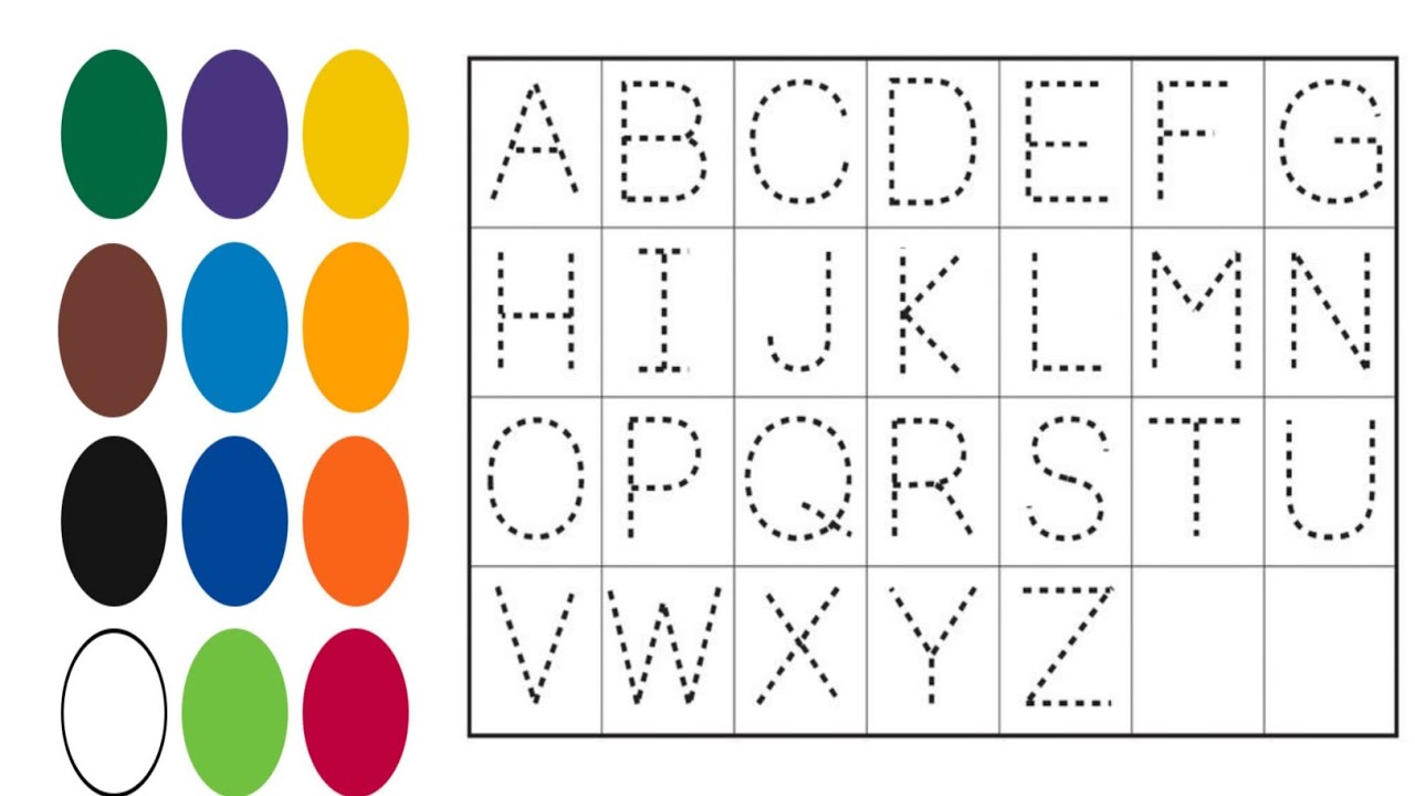 abcd colours name in English | abcd colours name | colour fill with ...