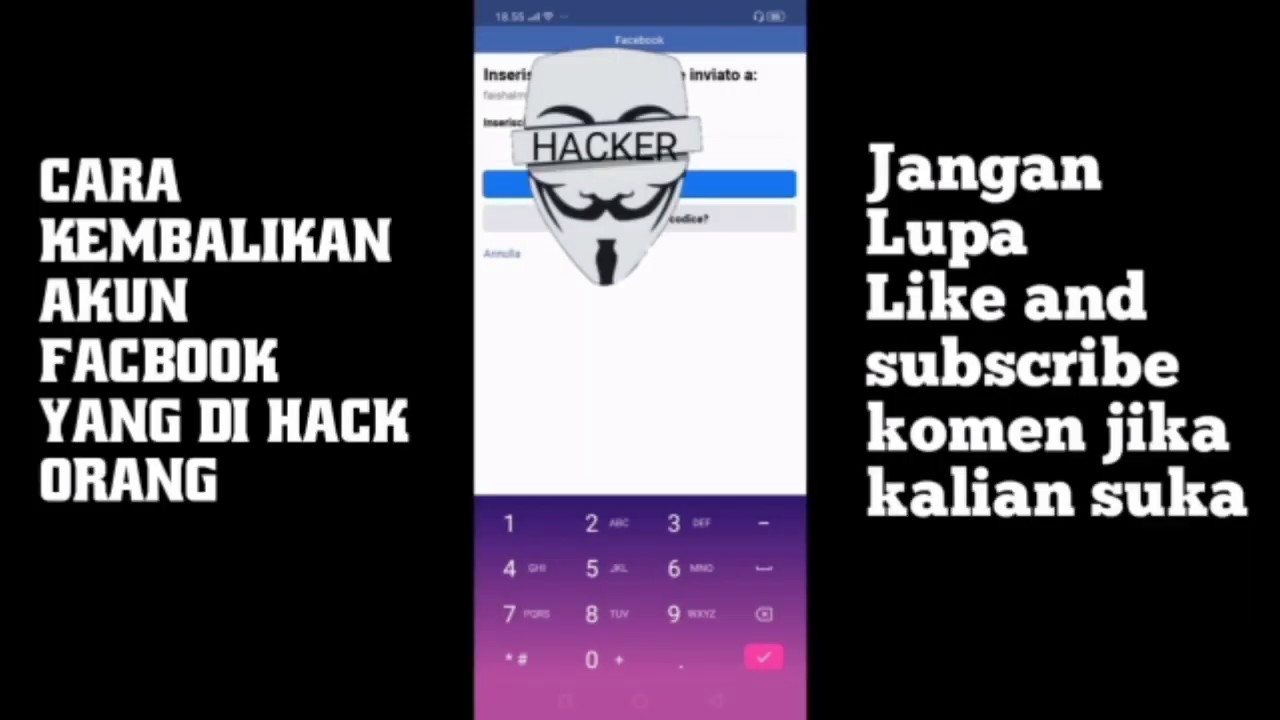 Cara Kembalikan Akun Facebook Yng lagi Di Hack Orang - YouTube