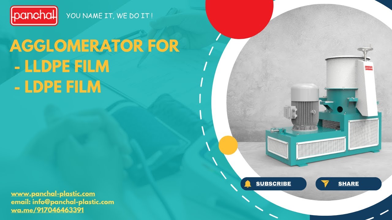 Agglomerator Densifier Film Compactor LDPE PP HDPE | Plastic Recycling ...