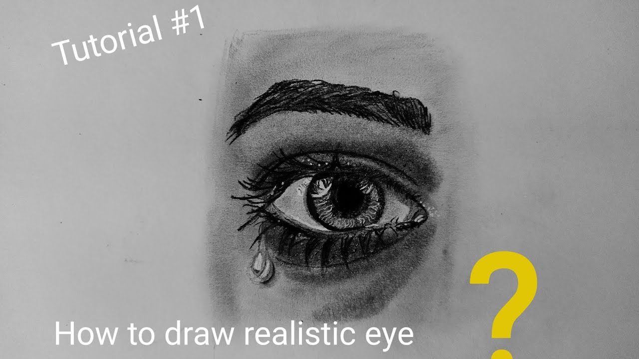 How to draw realistic weeping eye ? Tutorial # 1 - YouTube