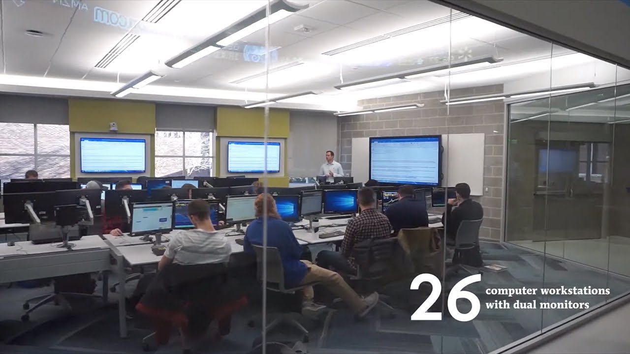 Messiah University Ralph S. Larsen Finance Lab - YouTube