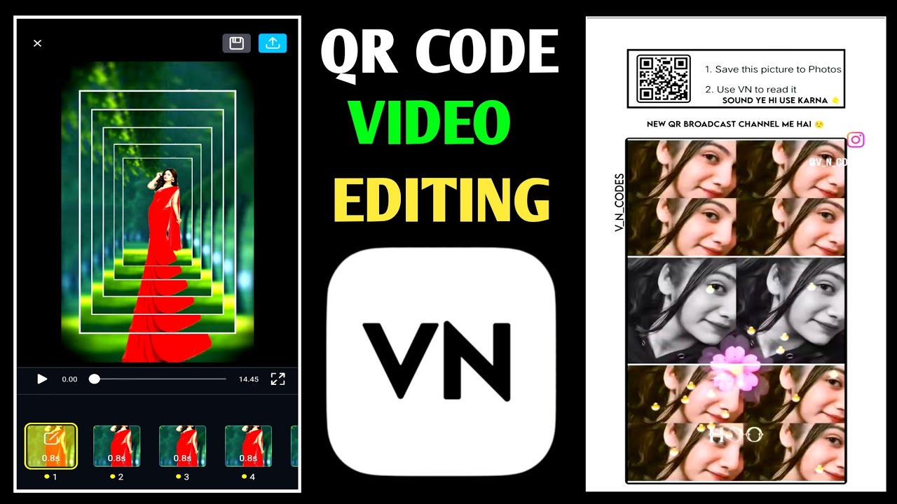 Vn QR Code Se Video Kaise banaye | Vn QR code video editing | vn code ...