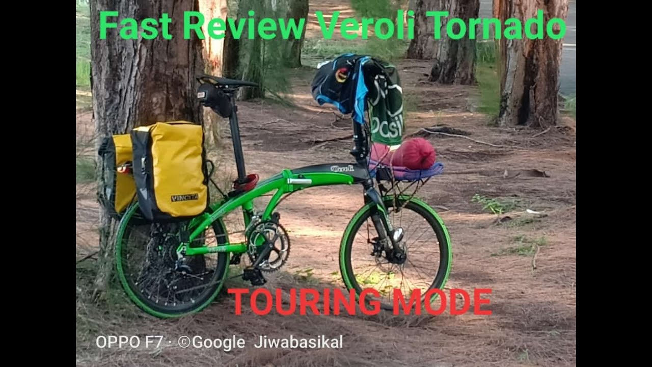 Fast Review Folding Bike Veroli Tornado Touring Mode - YouTube