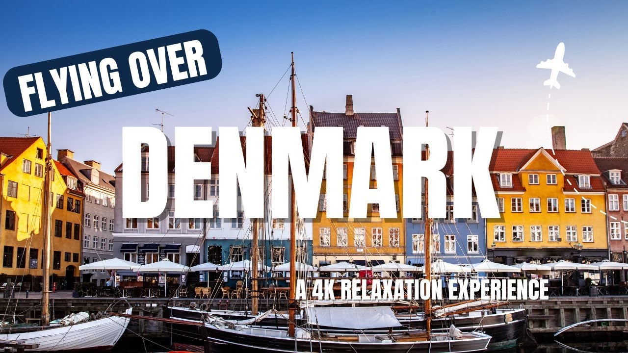 FLYING OVER DENMARK - A 4K Relaxation Experience With Stress Relief ...