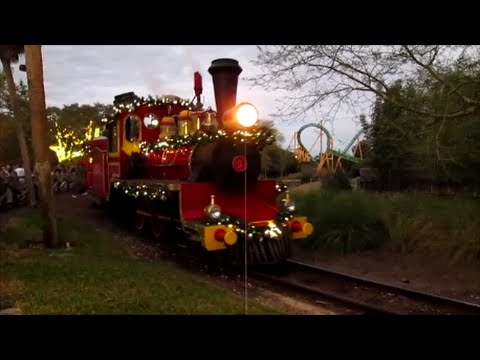 Christmas Town Express Busch Gardens FL. - YouTube