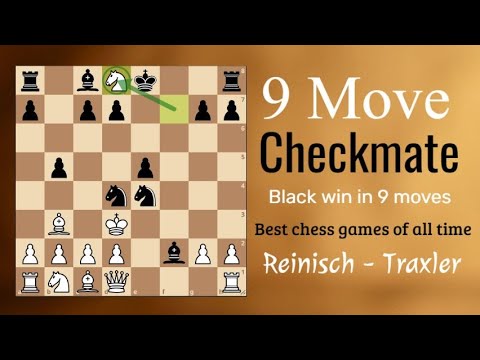 9 Move Checkmate - Black win in 9 moves - Best chess game of all time ...