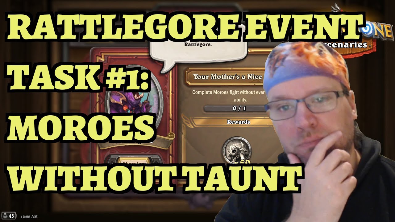 Rattlegore Event Task #1: Your Mother's a Nice Person - Moroes without ...