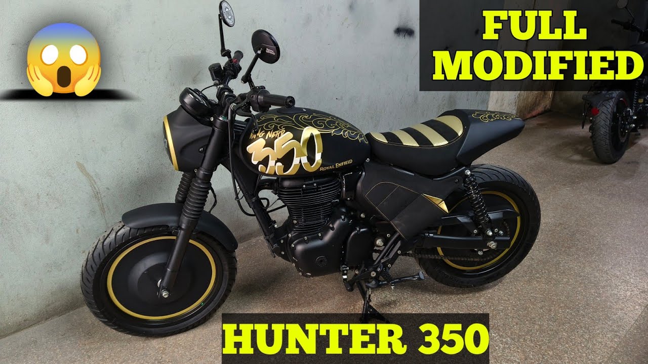 First Royal Enfield Hunter 350 Hand Made Design By King Nerd | Hunter ...