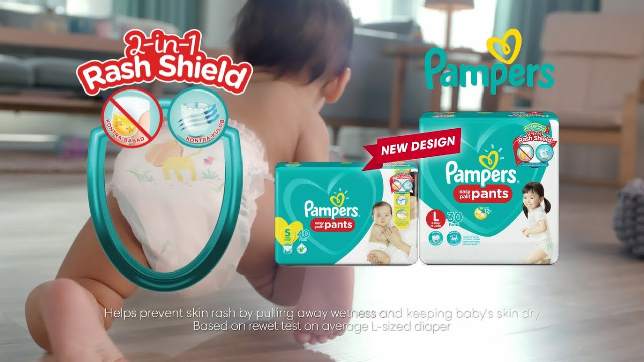 Help prevent diaper rashes with NEW Pampers Pants 2-in-1 rash shield ...