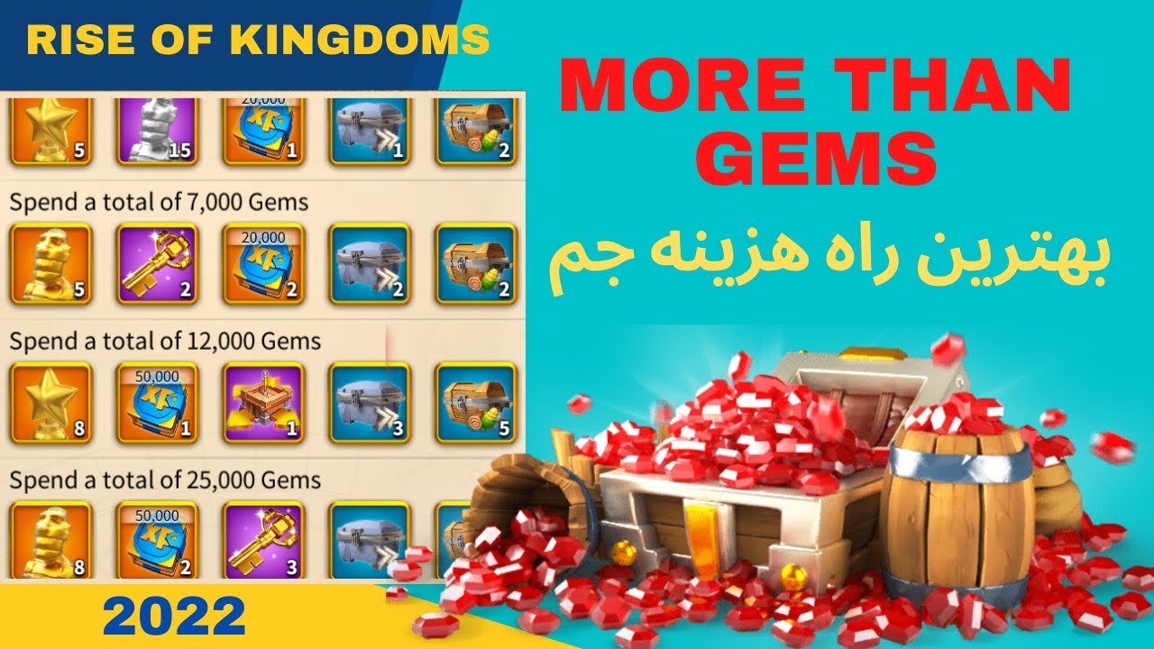More Than Gems - RoK in Persian/Farsi - راهنمای هزینه کردن جم در بازی ...
