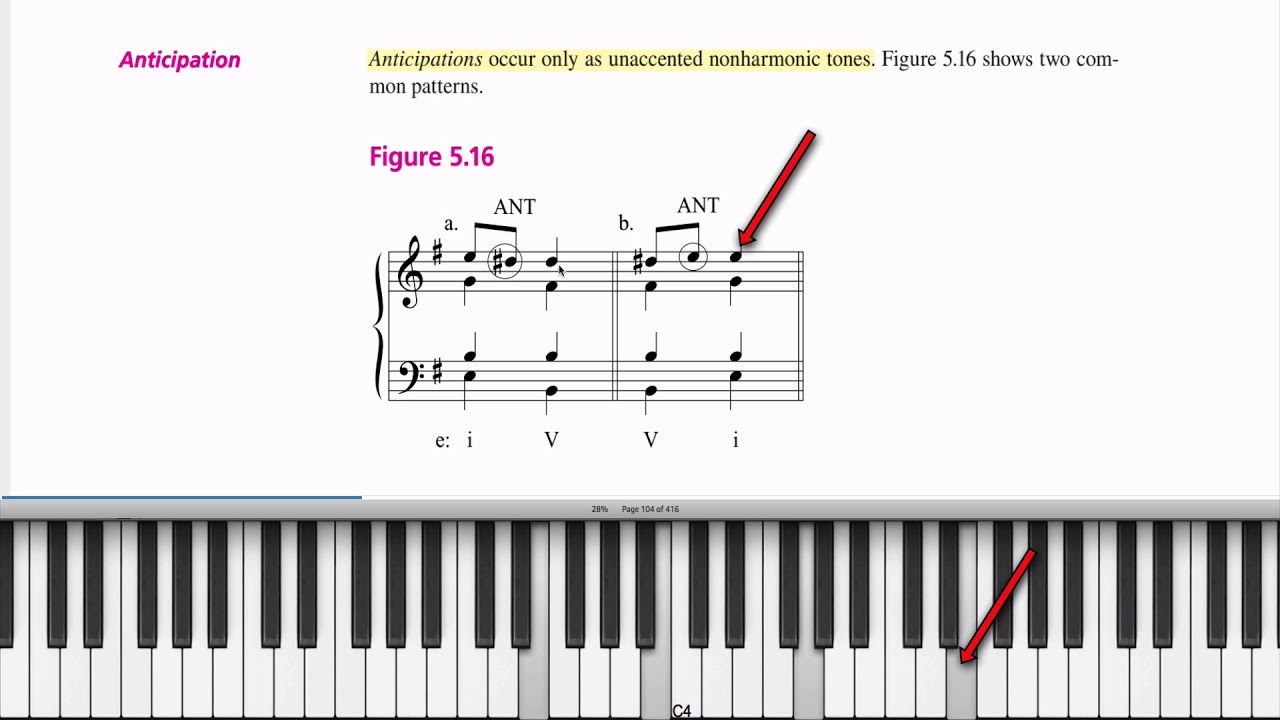 Nonharmonic tones: Anticipations - YouTube