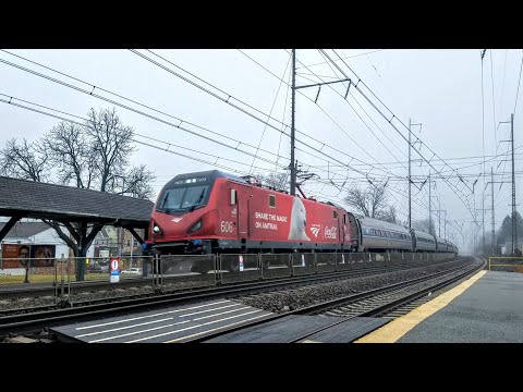 Amtrak Coca-Cola Wrap on the Northeast Corridor! @Prospect Park - YouTube