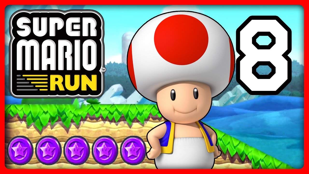 SUPER MARIO RUN Part 8: Toad sammelt die lila Münzen von World 1 & 2 ...