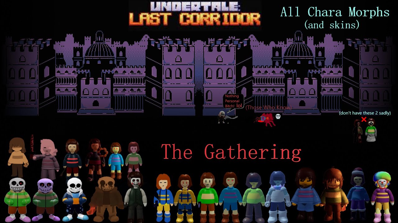 Undertale: Last Corridor - All Chara Morphs And Skins Gameplay | Roblox ...